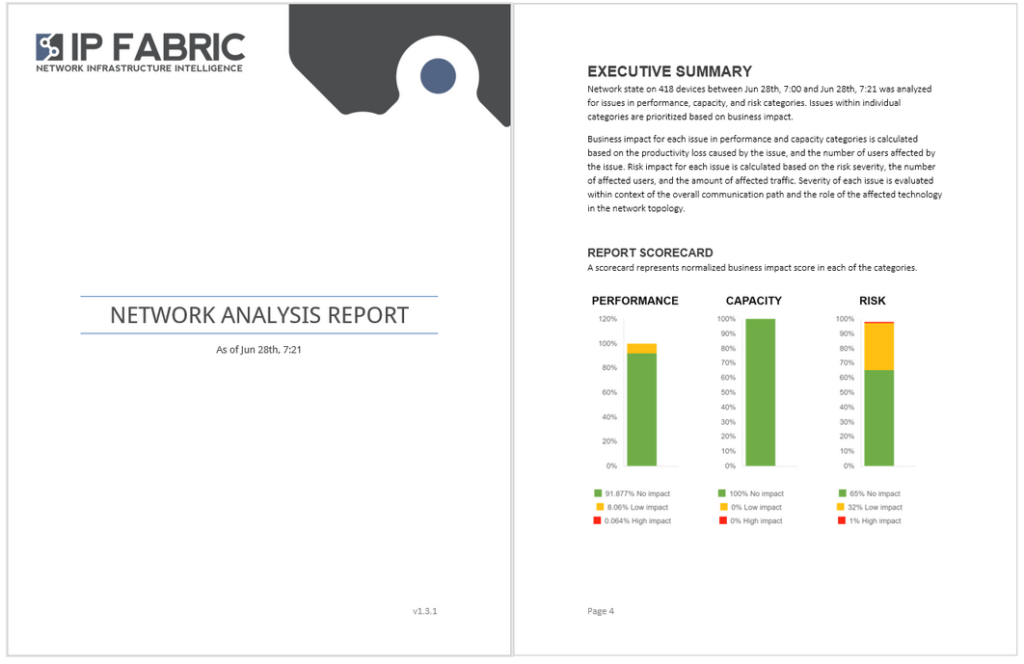 Instant Business-Level Network Analysis Reports - IP Fabric