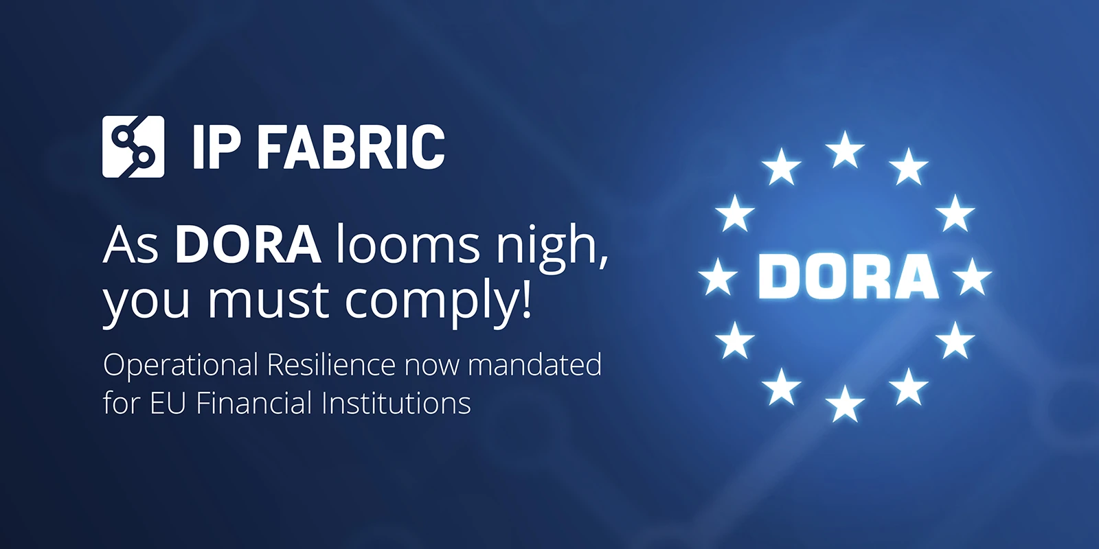 Driving DORA Compliance Through Network Resilience - IP Fabric